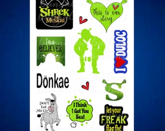 Donkey Shrek Sticker - Etsy