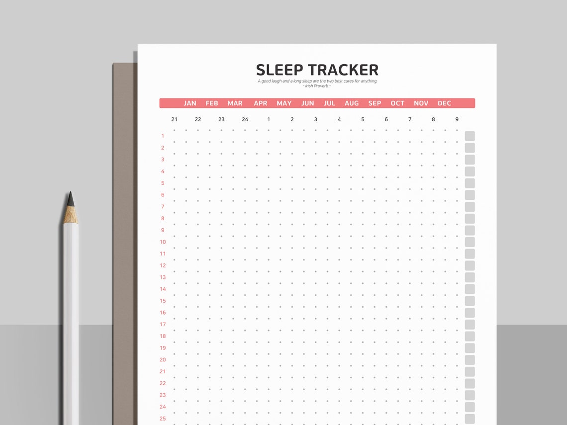 Printable Tracker Sleep Tracker Monthly Tracker Habit - Etsy