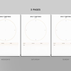 Daily Time Planner, Time Management, Daily Management, Circle Planner ...