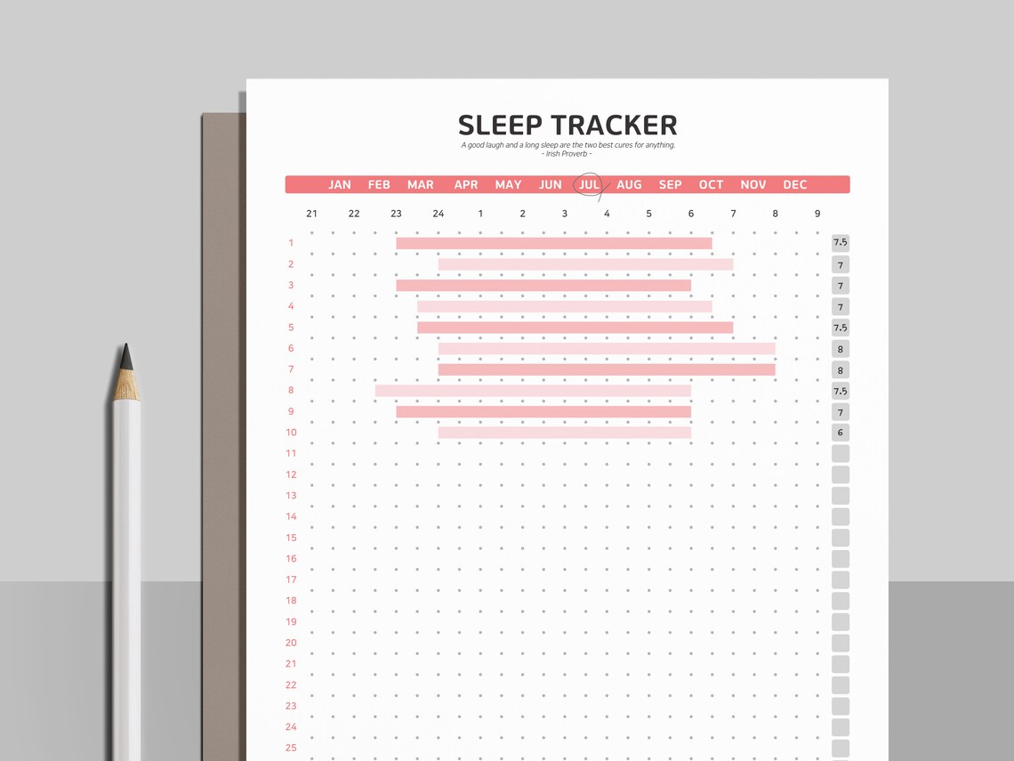 Printable Tracker Sleep Tracker Monthly Tracker Habit - Etsy