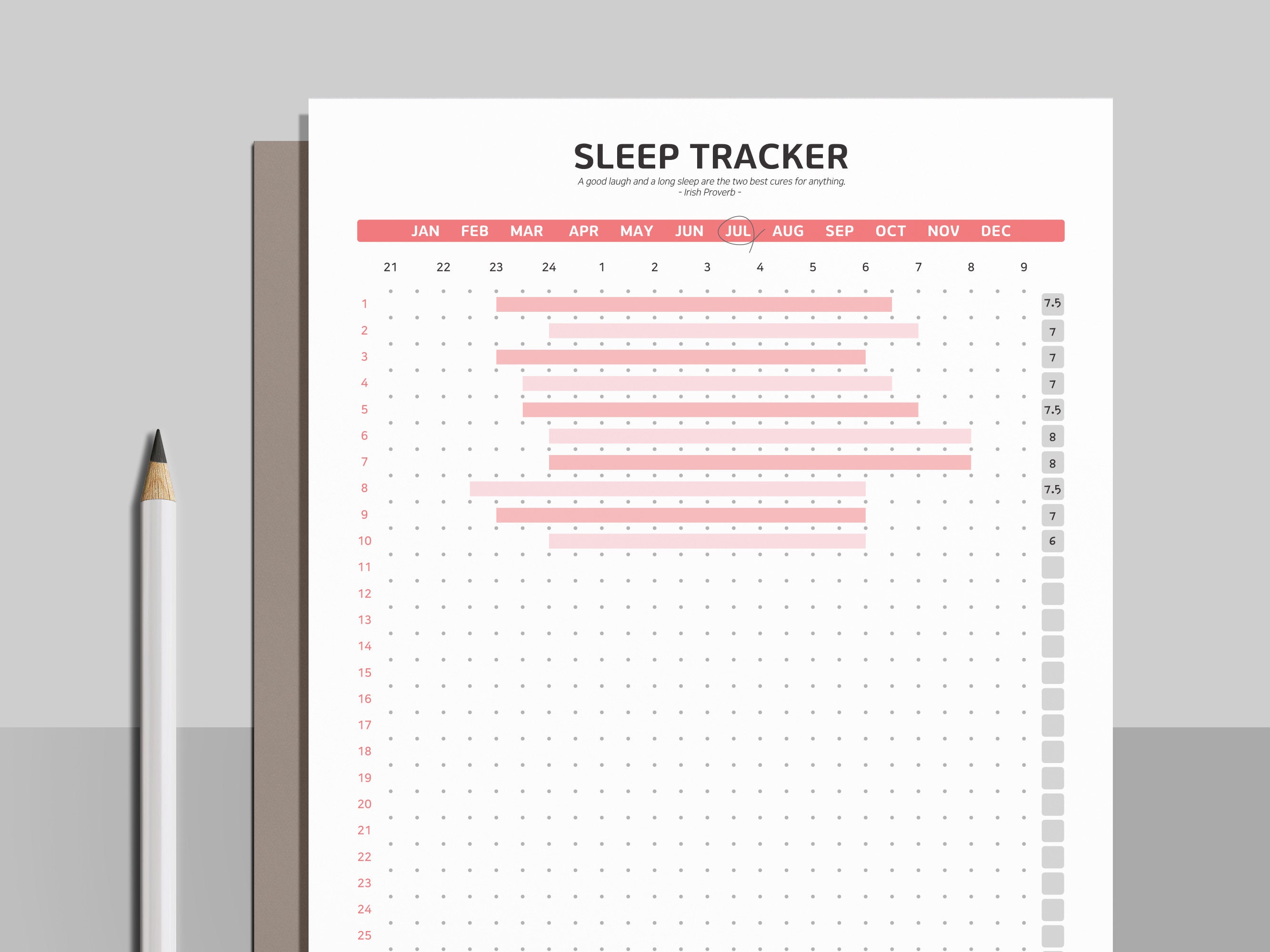 Printable Tracker Sleep Tracker Monthly Tracker Habit - Etsy