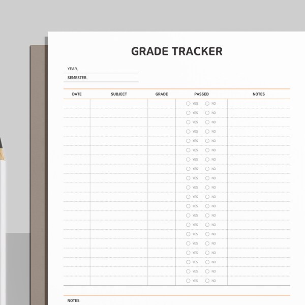 Grade Sheet - Etsy