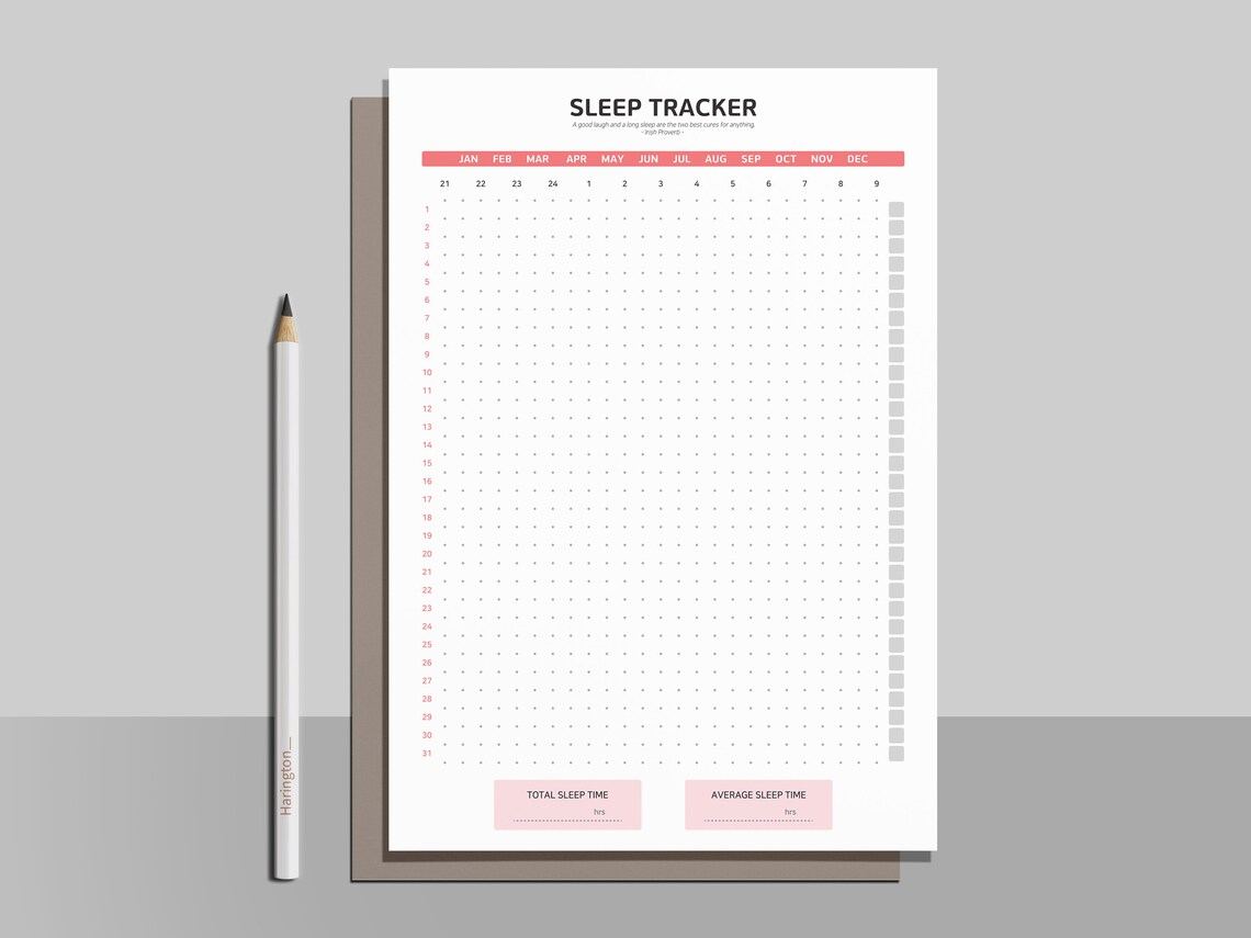 Printable Tracker Sleep Tracker Monthly Tracker Habit - Etsy