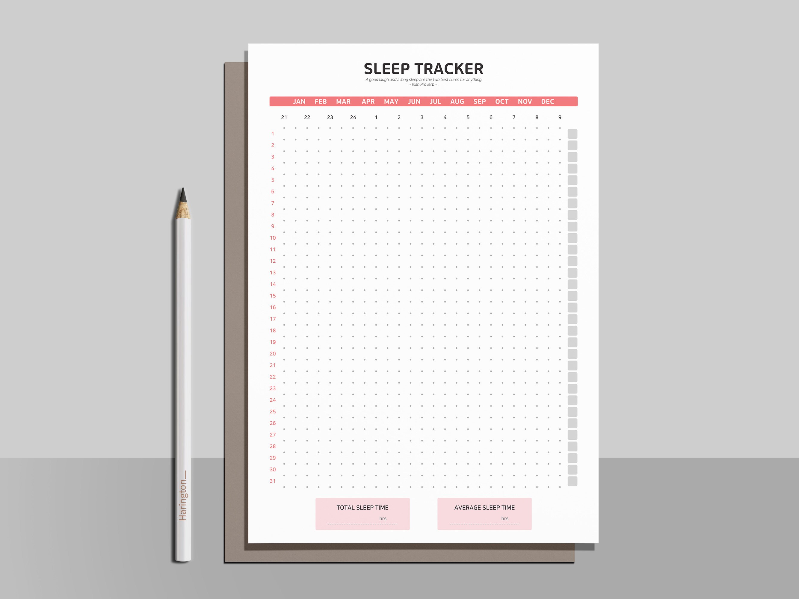 Printable Tracker Sleep Tracker Monthly Tracker Habit - Etsy