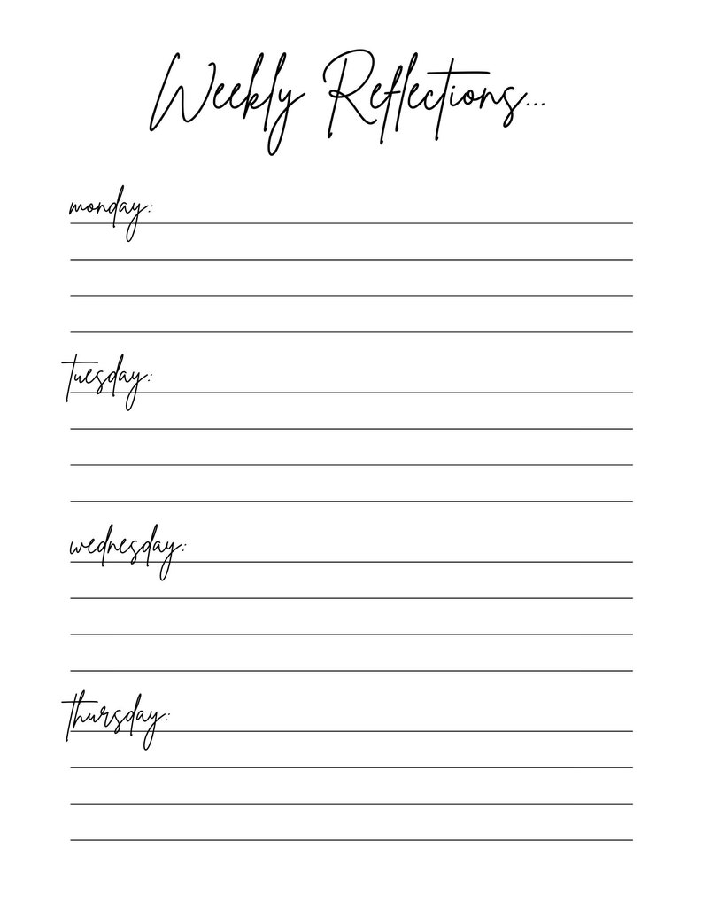 Daily Reflection Self-care Journal - Etsy