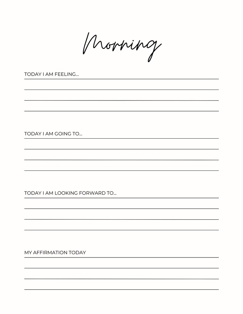 Daily Reflection Self-care Journal - Etsy