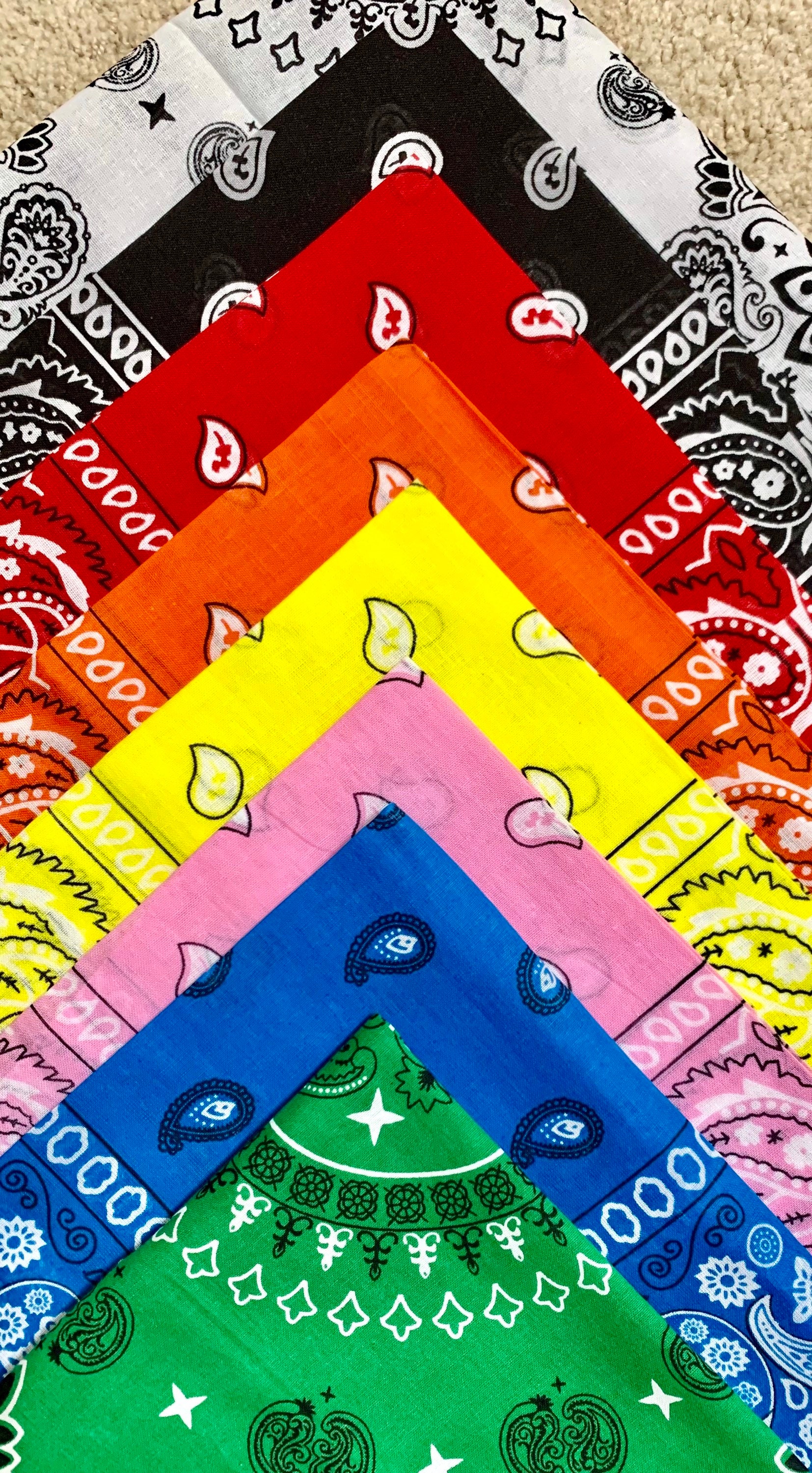 Custom Hand Embrioderd Bandana - Personalized Bandana - Monogrammed ...