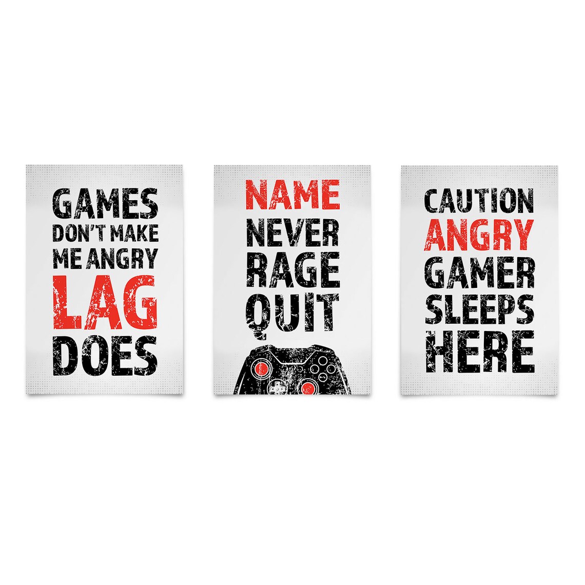 Carteles de juegos para niños dormitorios Los jugadores | Etsy