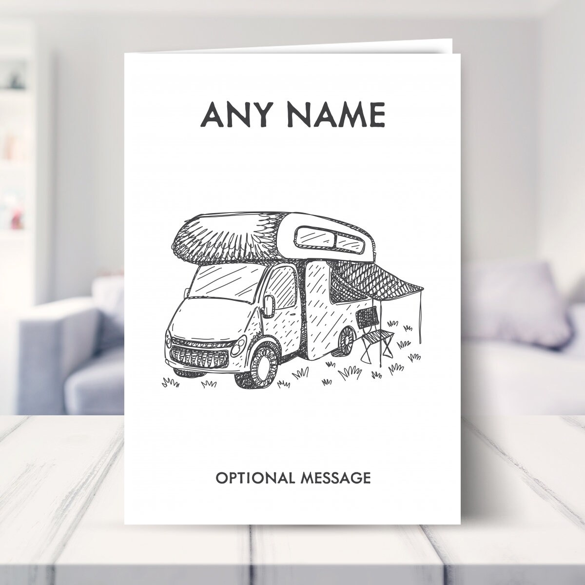 Personalised Campervan Birthday Card For Him Her Or Friends Etsy