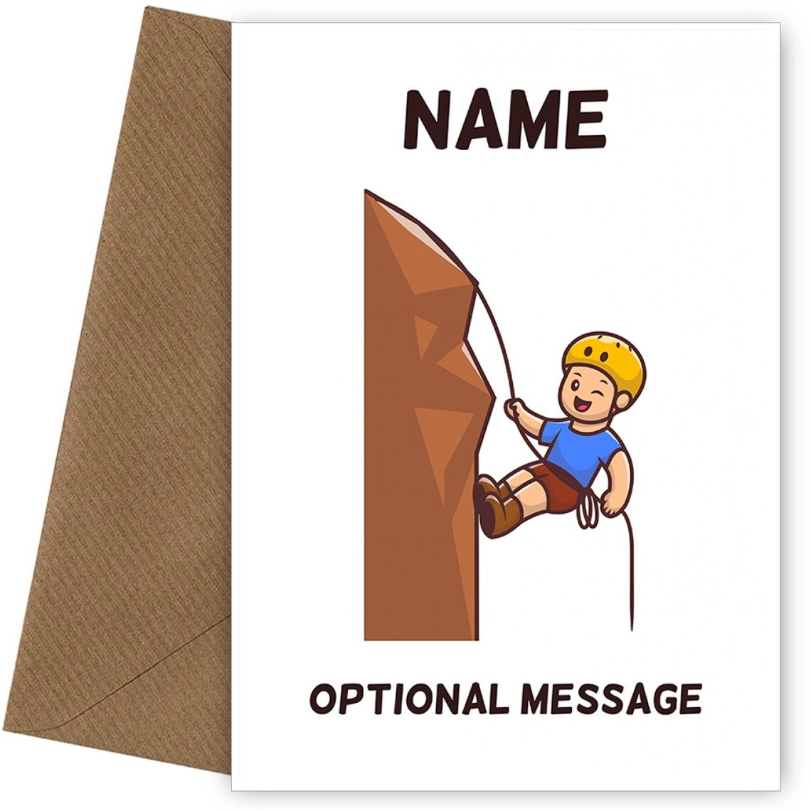 Personalised ROCK CLIMBING Birthday Card for Boys. Perfect for | Etsy