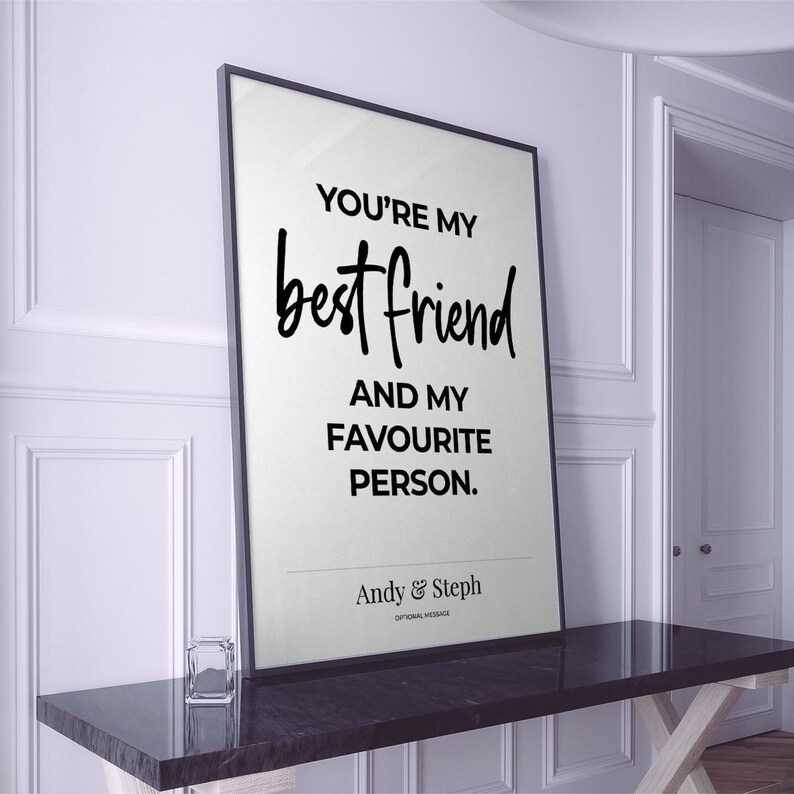 Couples Affirmation Print | Best Friend and Favourite Person ...