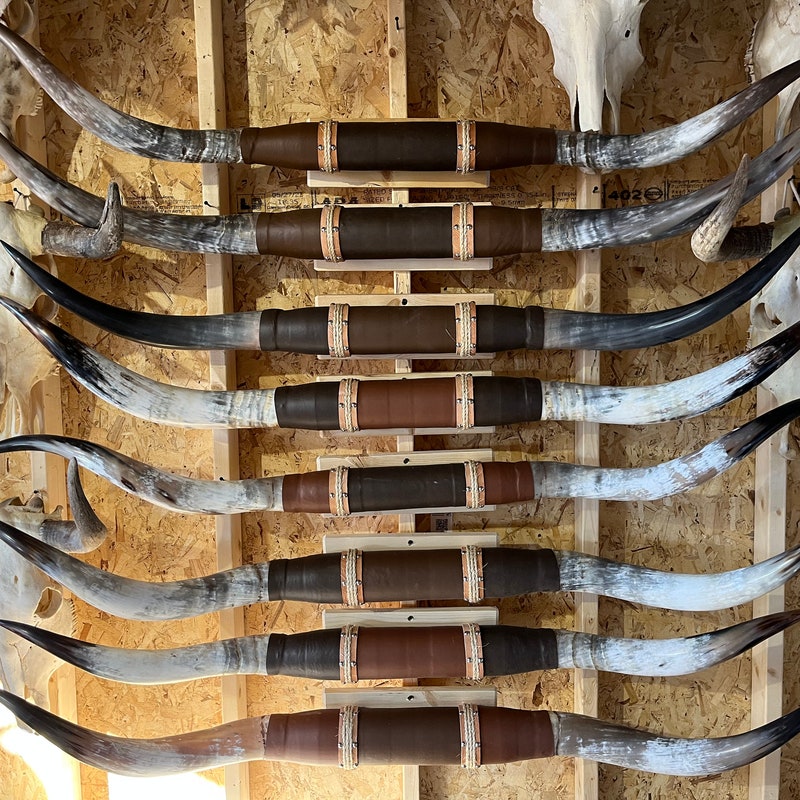 Long Horn Skull Sculpture - Etsy