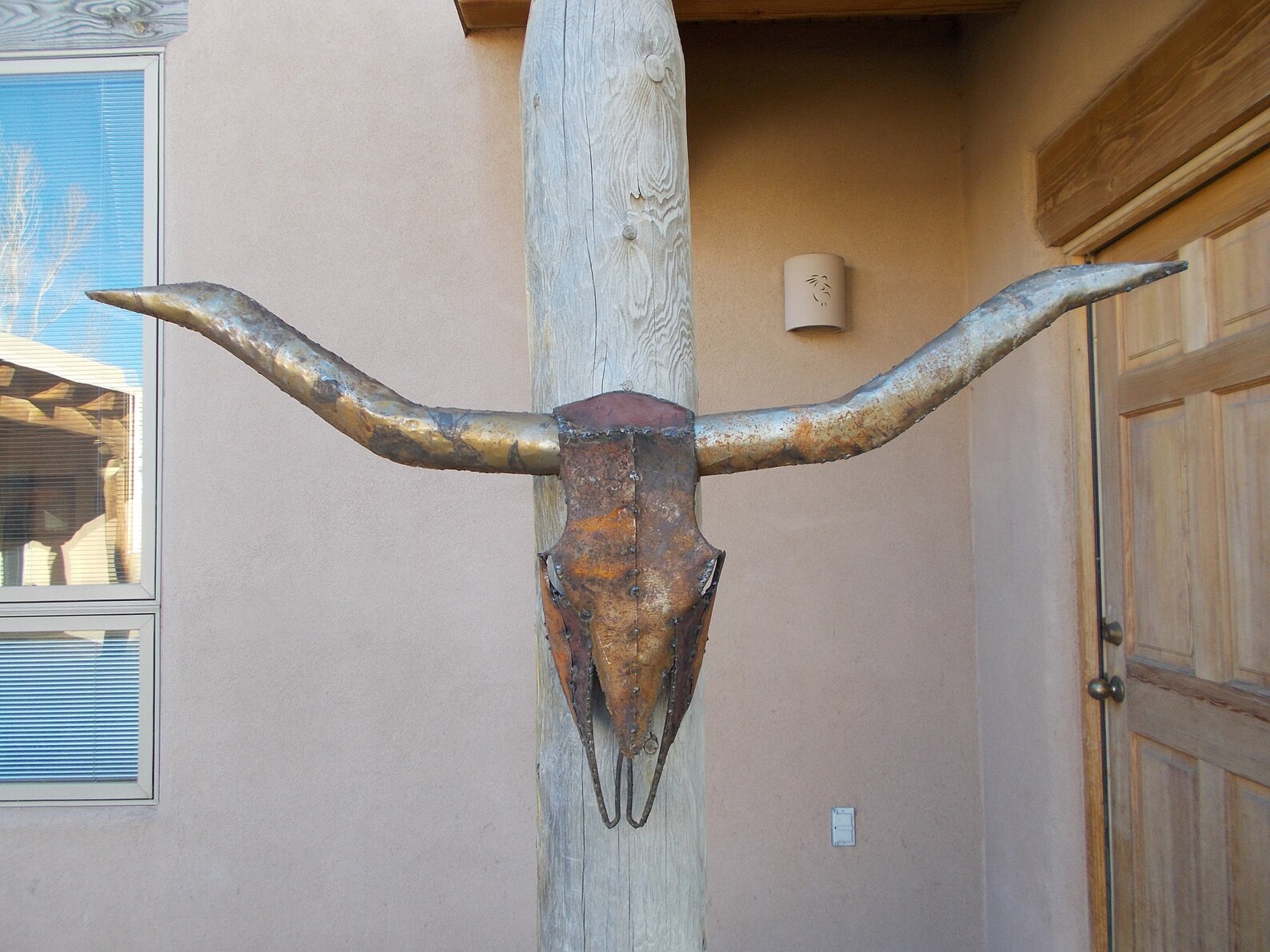 Metal Longhorn Steer Skull 4 Feet 9 Inches Wide Tip to Tip of - Etsy