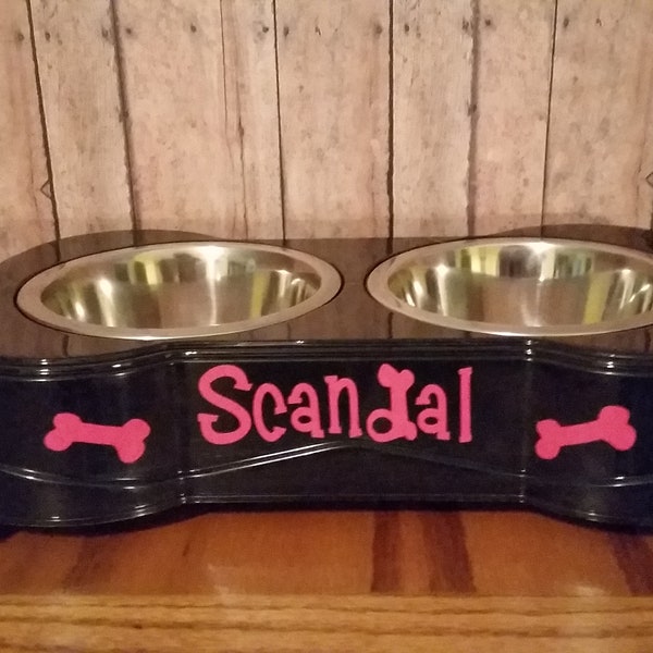 Bone Shaped Dog Bowl - Etsy