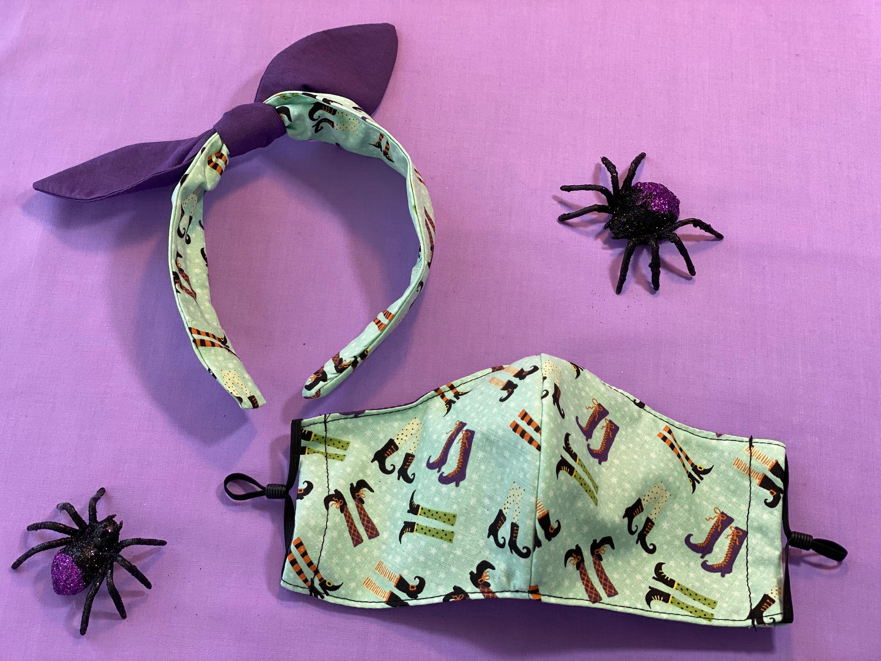 Hocus Pocus Face Mask & Headband | Etsy