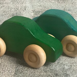 Colorful Wooden Toy Car Push and Pull Vehicle Vintage Retro Style Gift ...
