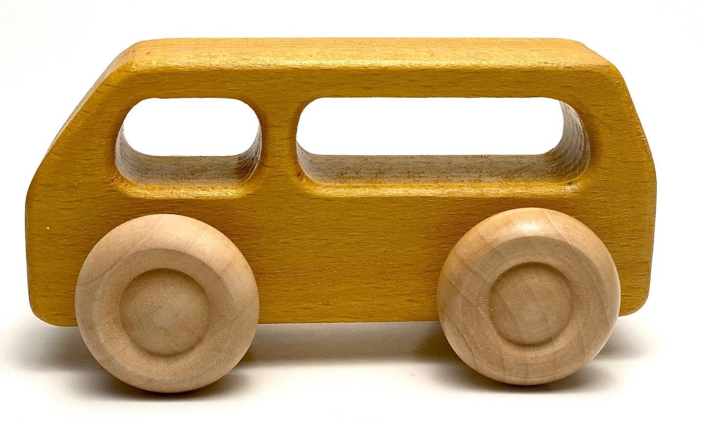 Rainbow Car Wooden Toy Peg People | Etsy