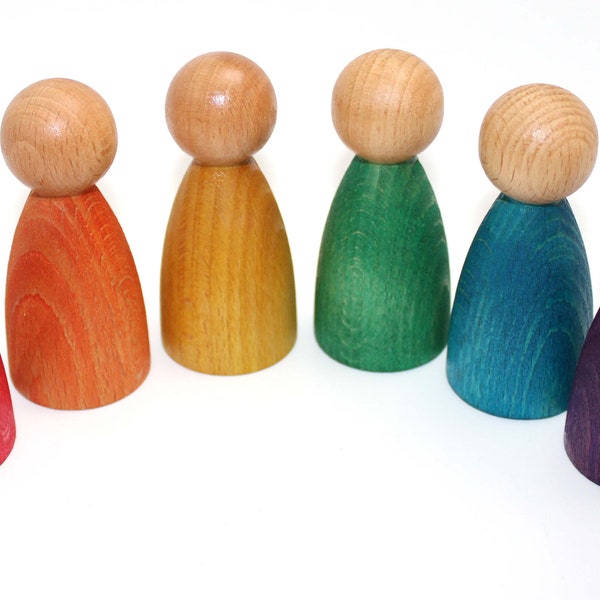 Large Peg Dolls - Etsy