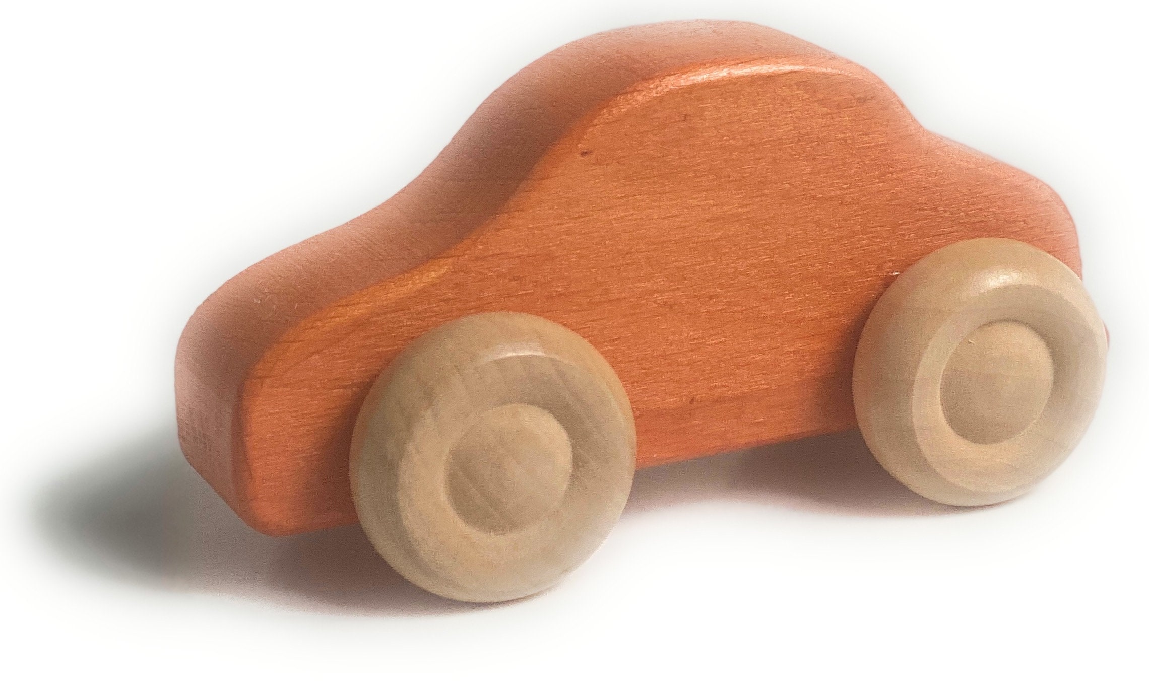 Colorful Wooden Toy Car Push and Pull Vehicle Vintage Retro Style Gift ...