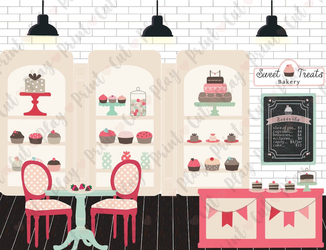 Printable Paper Doll - Easy Craft - Elise - Paper Play Bakery Set ...