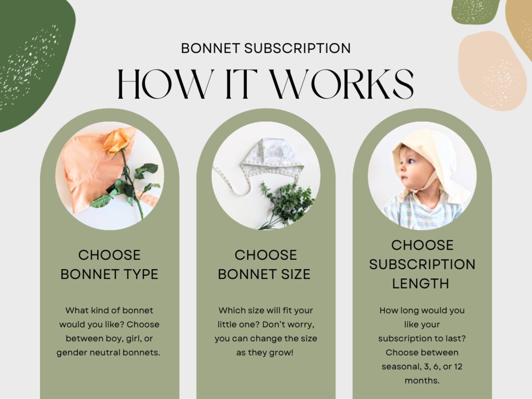 Bonnet Subscription - Etsy