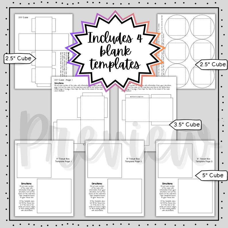 Cell Types 3D Research Project Cube | Middle School Science Project ...
