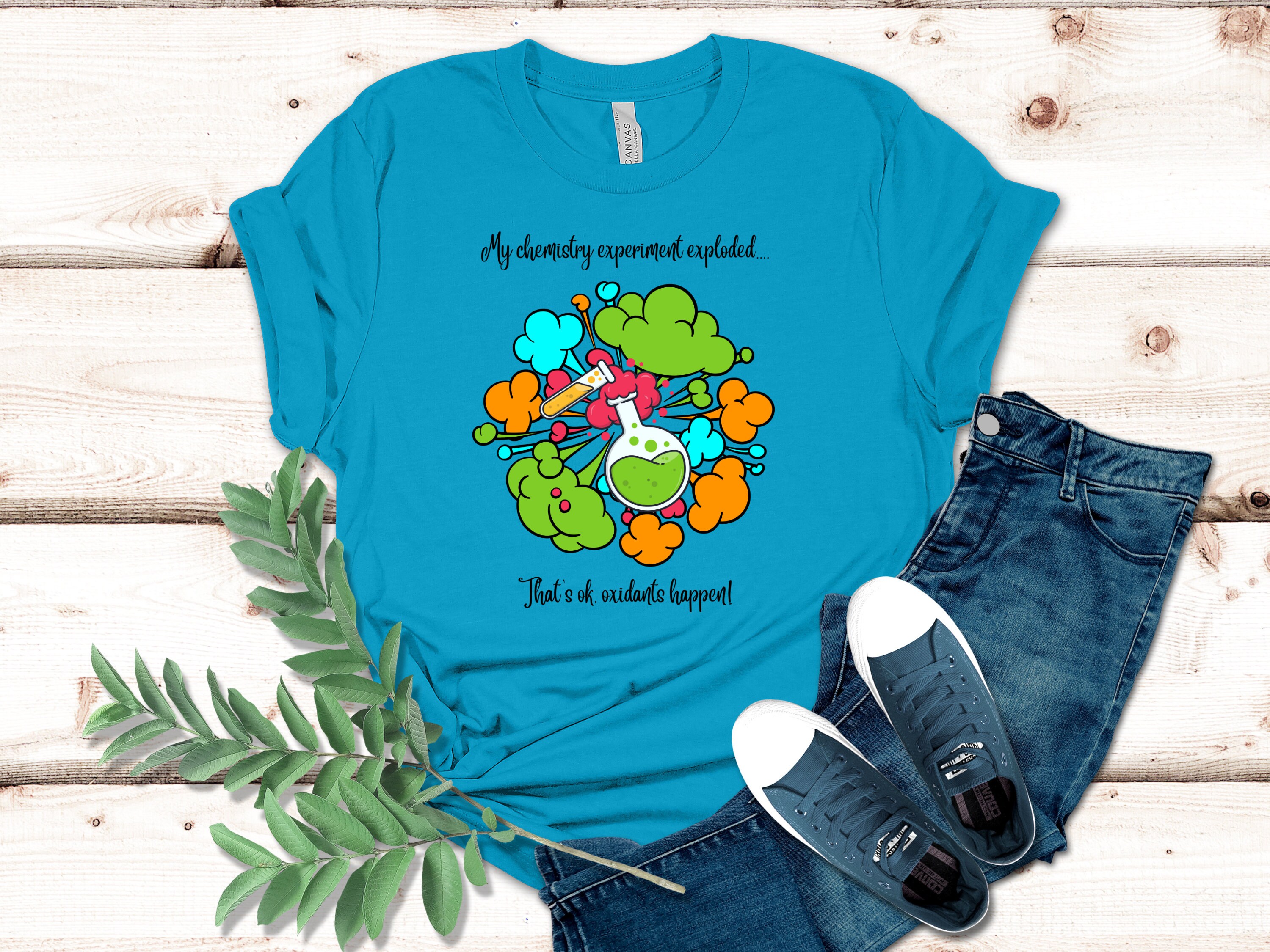 Funny Chemistry T-shirt, Chemical Reaction T-shirt, Oxidants Happen ...