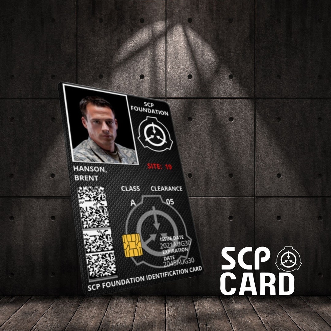 SCP Foundation Cosplay Card SCP Fan Gift Cool Gift for Boys - Etsy
