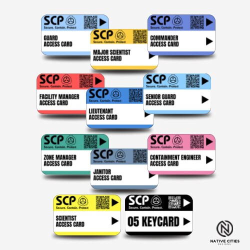 SCP Foundation Card Set - Etsy