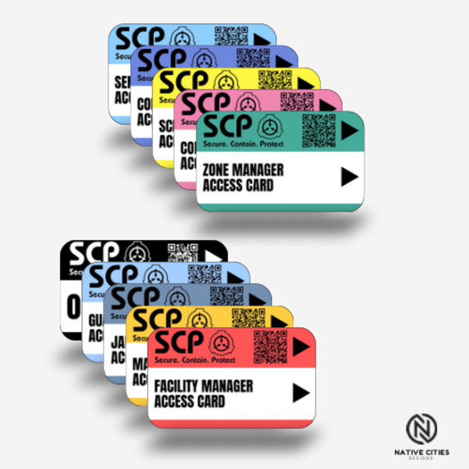 SCP Foundation Card Set - Etsy