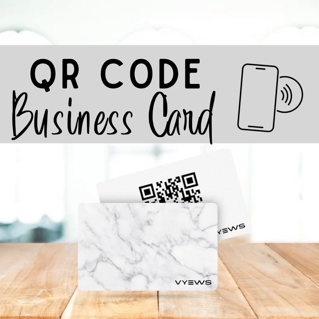 Smart Digital Business Card QR Code Card Double Sided Printed Hard ...