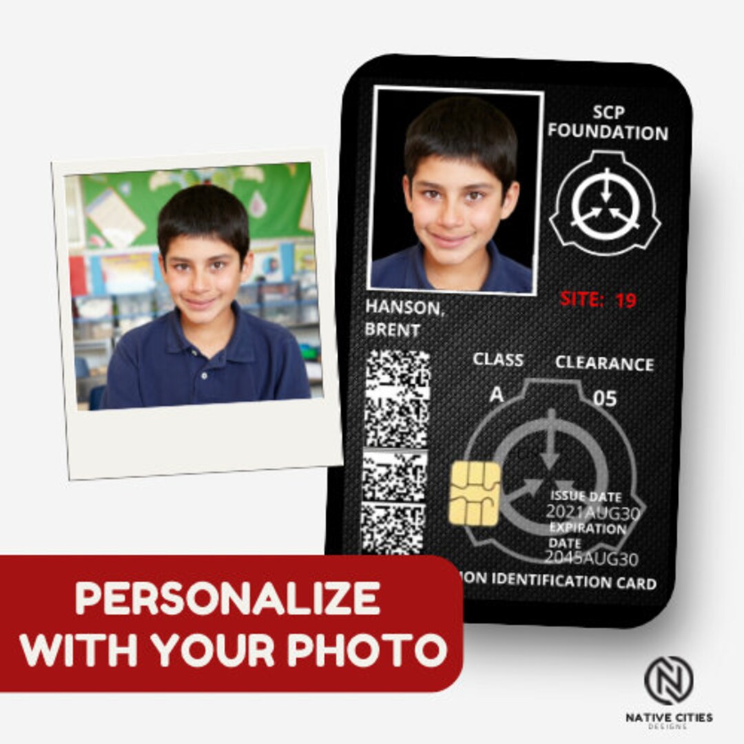 Gift for Dad Gamer Prop Cosplay Card SCP Fan Gift Cool Gift for Boys ...