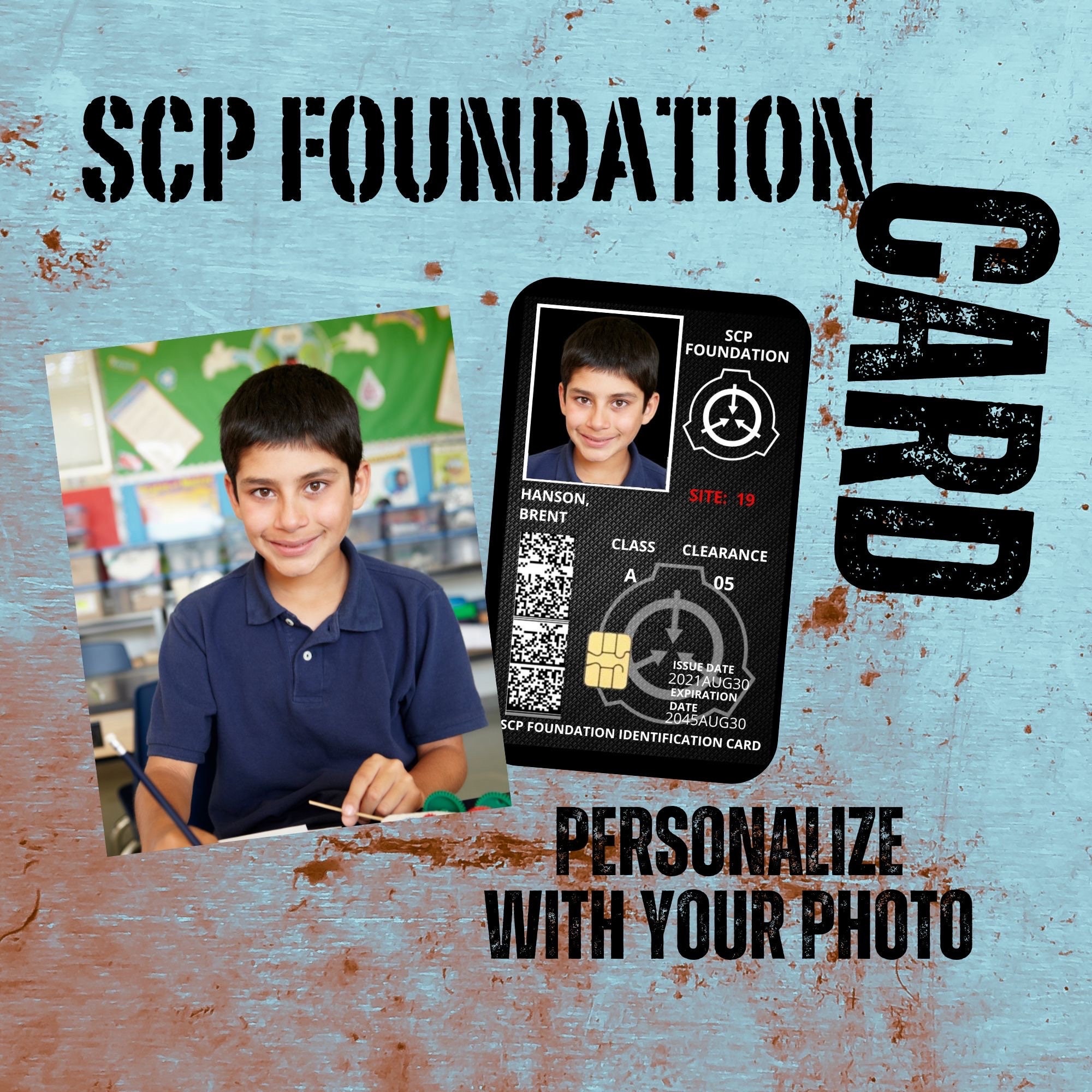 Gift for Dad Gamer Prop Cosplay Card SCP Fan Gift Cool Gift for Boys ...