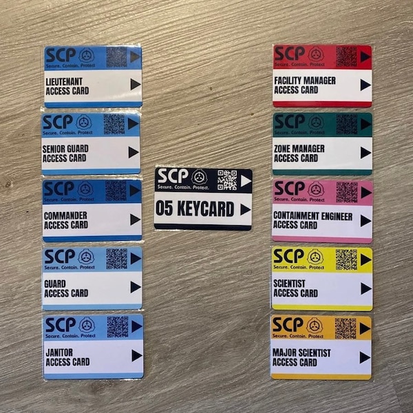 Scp Access Card - Etsy