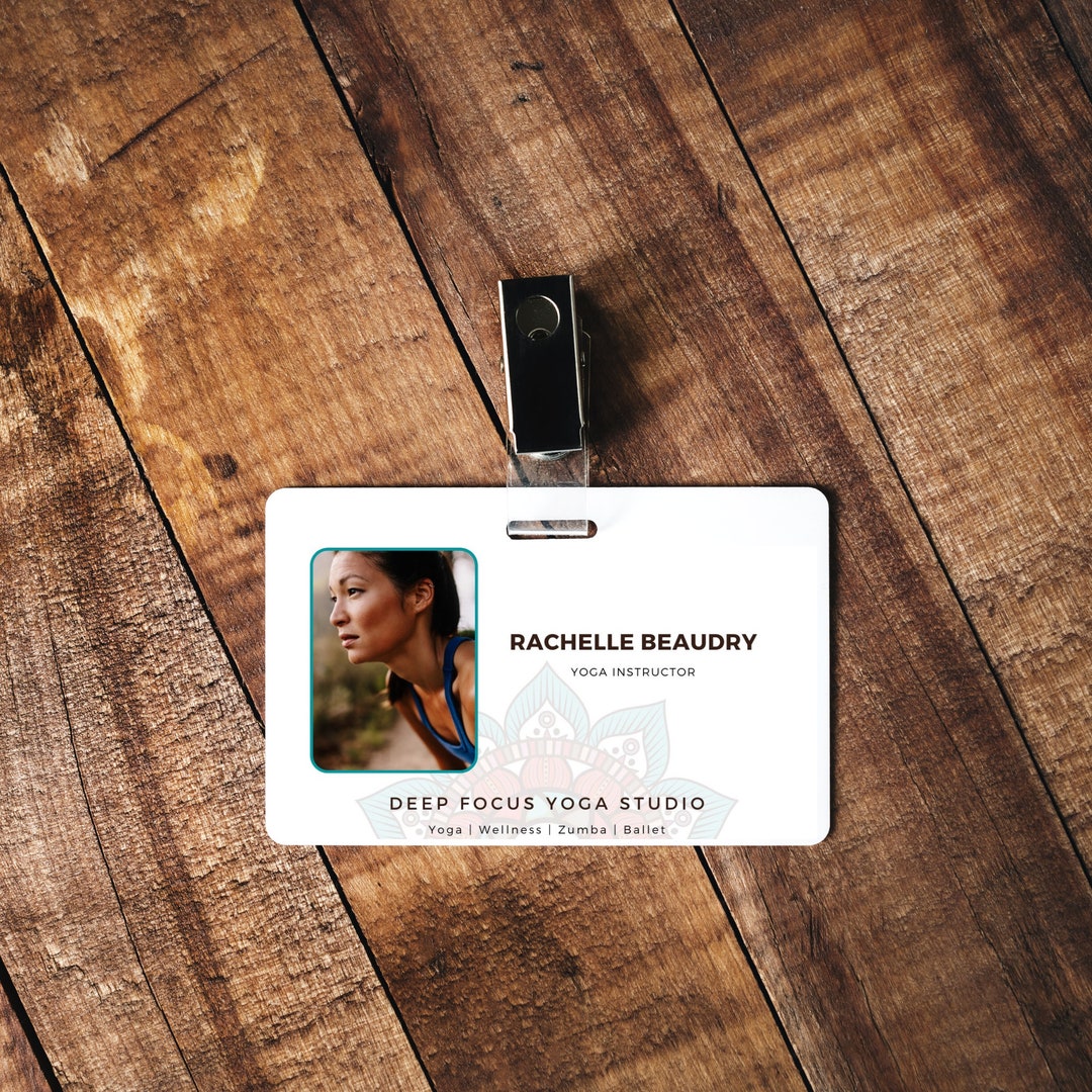 Custom Id Badge, Work ID Card, Plastic Badge, Office Badge, Customized ...
