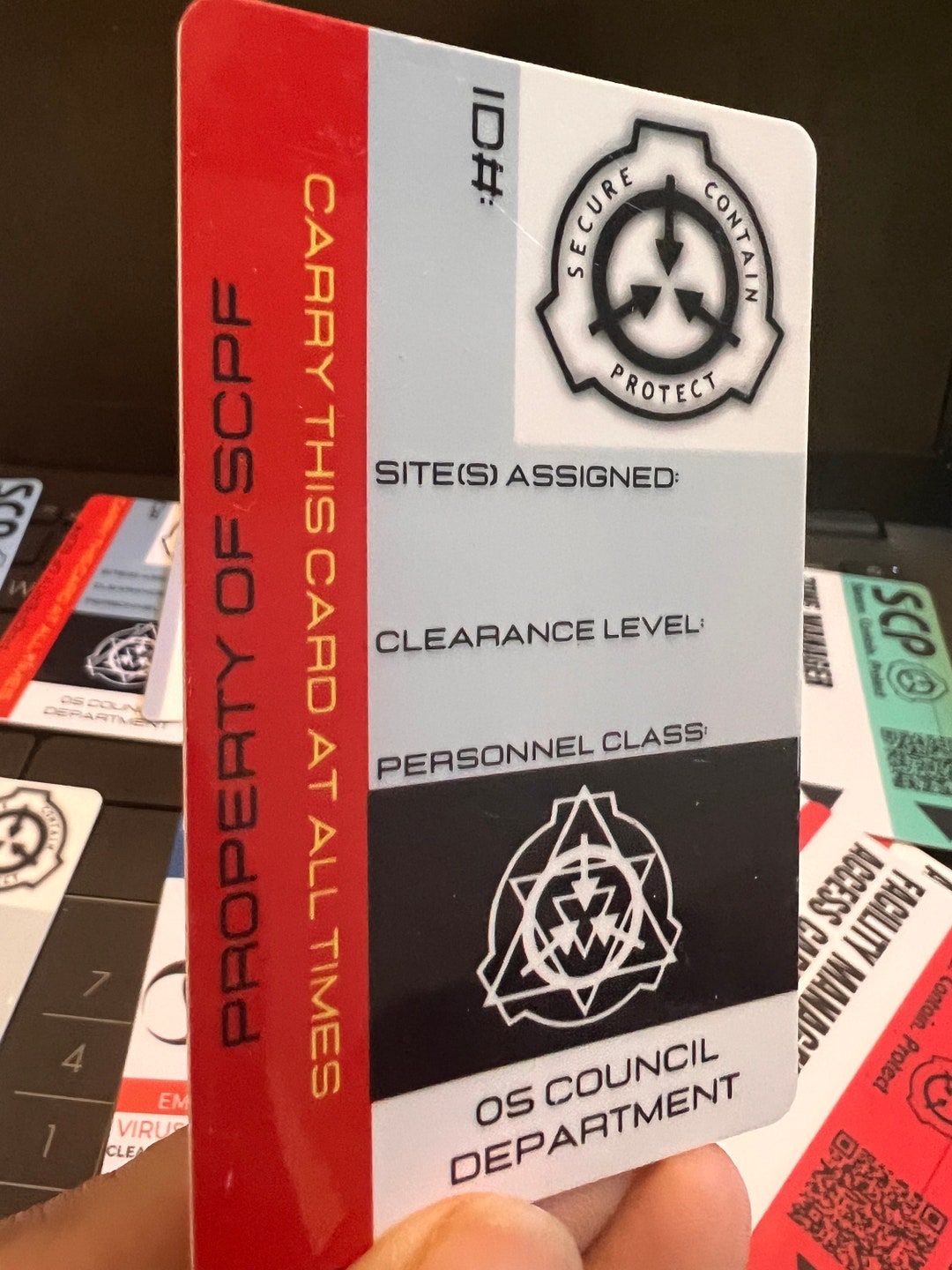 SCP FOUNDATION Card - Etsy Australia