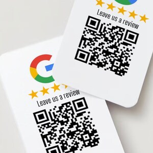 Custom Google NFC & QR Code Tap Card Tap or Scan Pre Programmed With ...