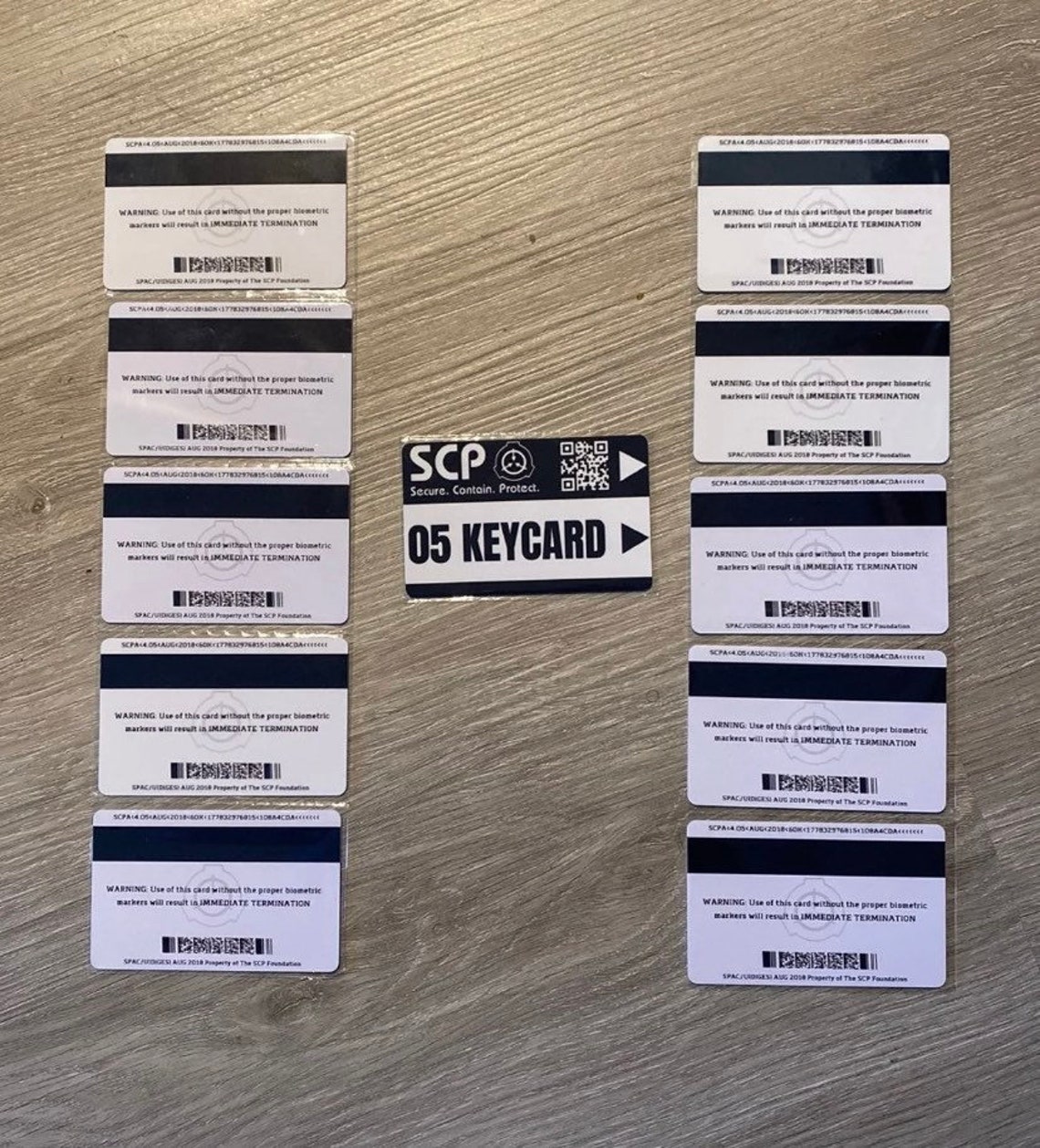 SCP Foundation Card Set 11 Cards Total - Etsy UK