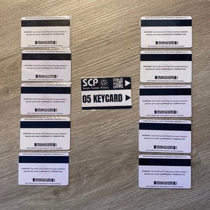 SCP Foundation Card Set (11 Cards Total) - Etsy