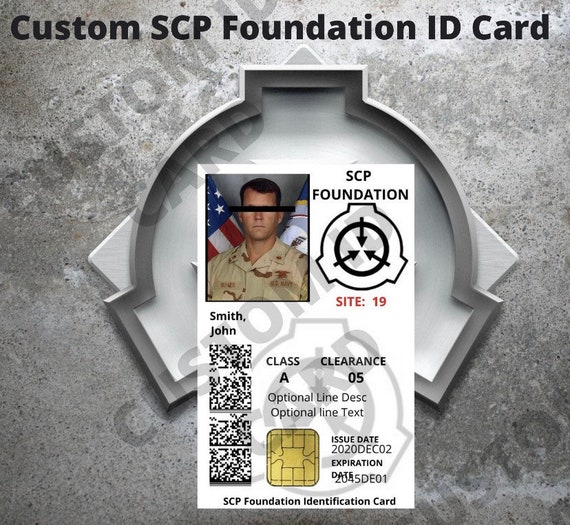 Custom SCP FOUNDATION access card | Etsy
