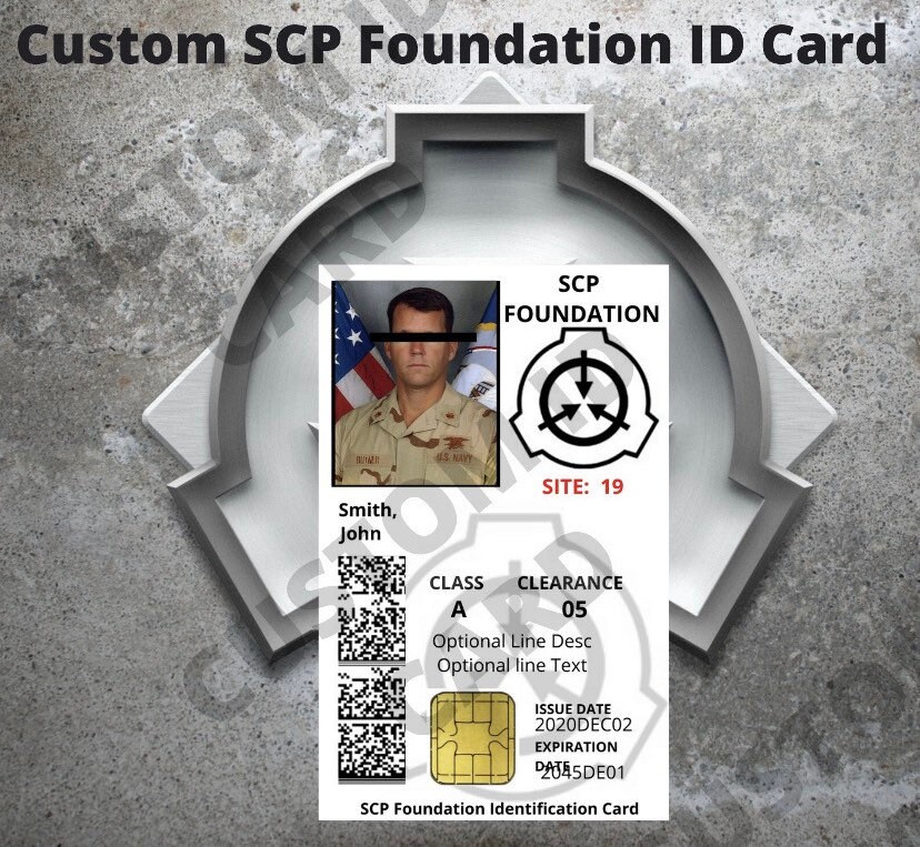 Custom SCP FOUNDATION Access Card | Etsy