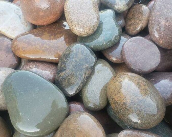 Maine Quartz Beach Stones Smooth Lot of 8 Small to Medium Size Zen ...