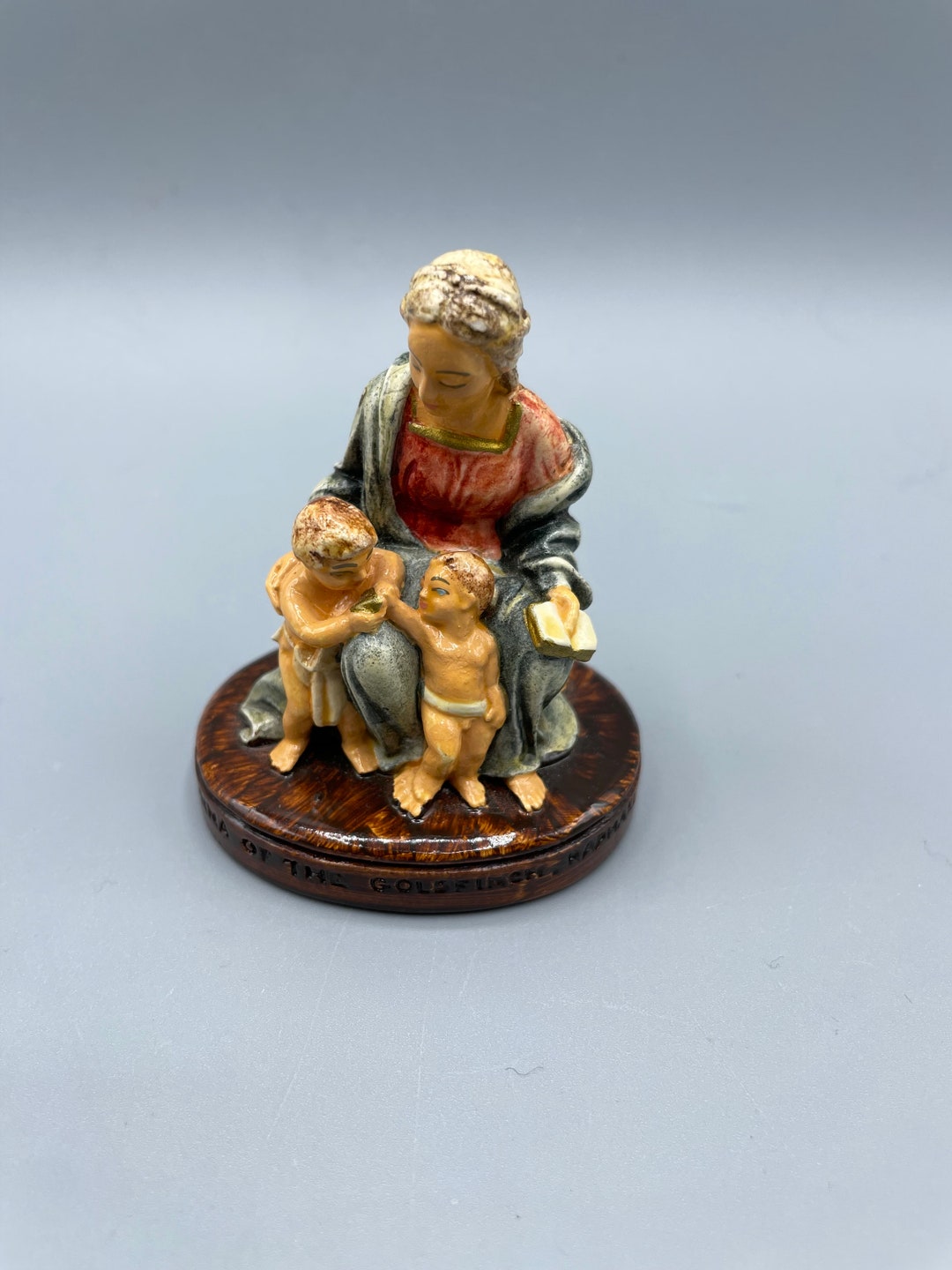 Vintage Sebastian Miniatures Raphael Madonna of the Goldfinch Statuette ...