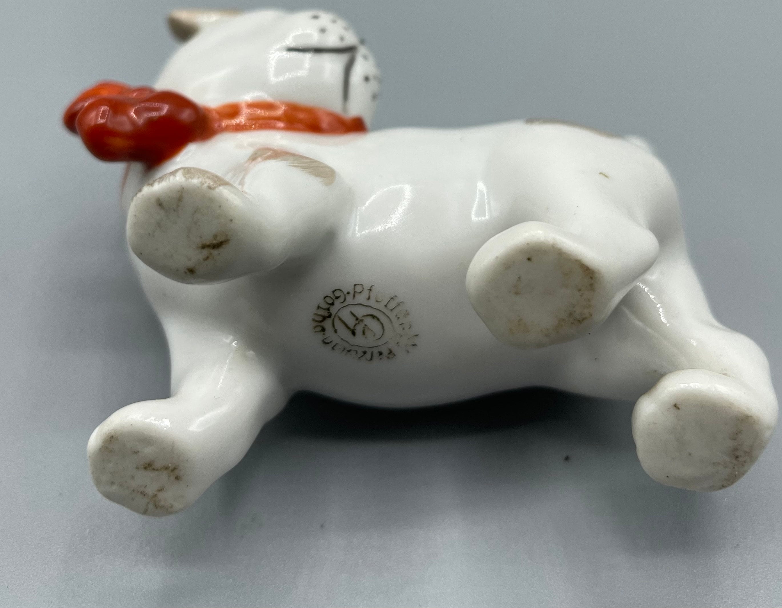 Bonzo the Dog Porcelain Bulldog Figurine Gotha Pfeffer Germany - Etsy