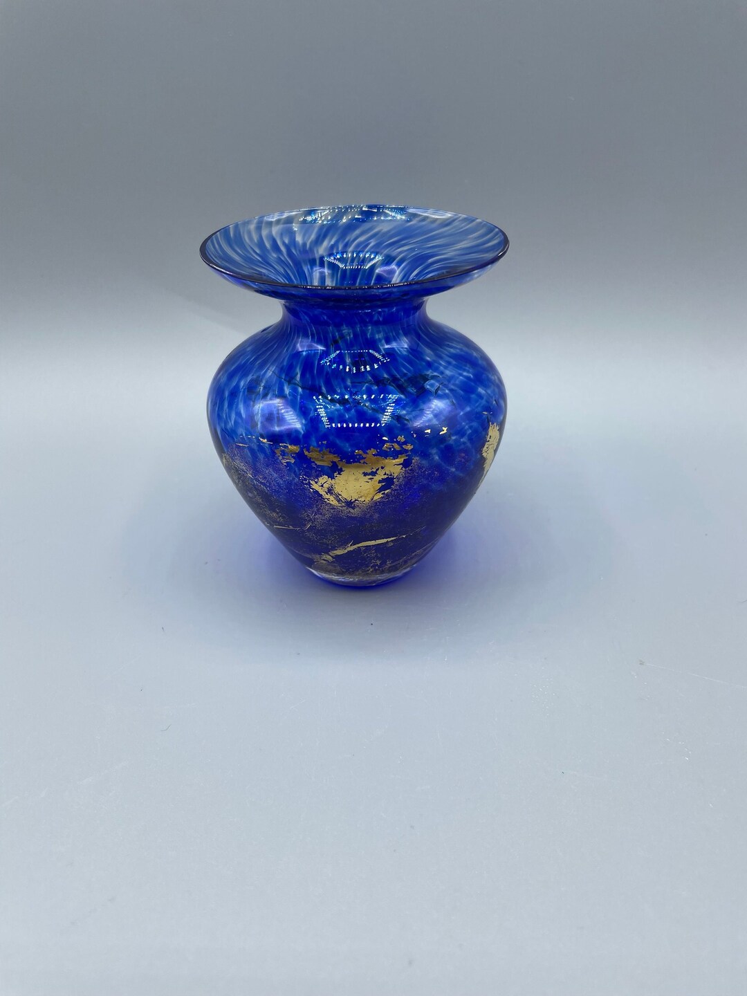 R Guy Corrie Art Glass Cobalt Blue Vase Handblown - Etsy