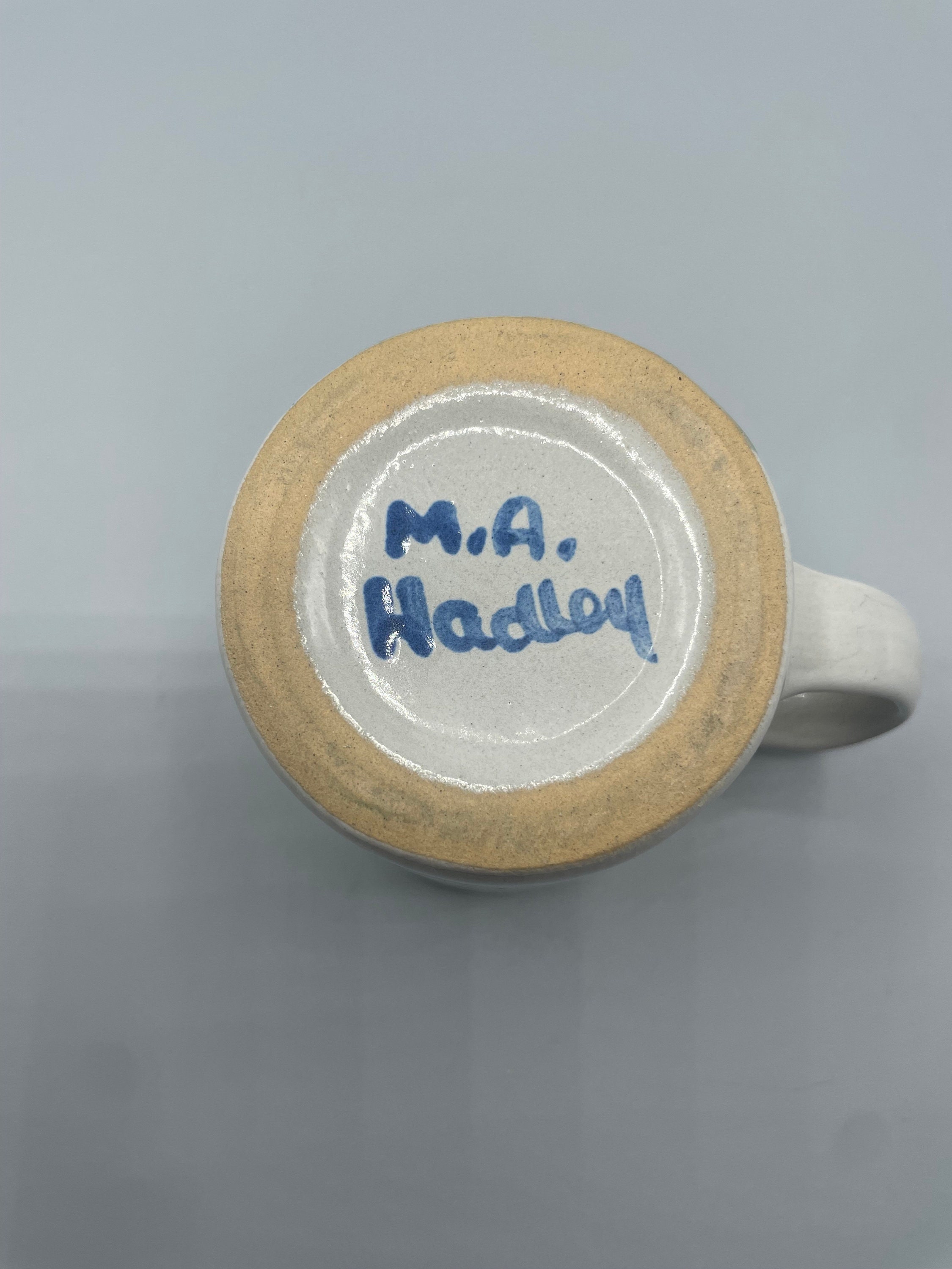 M.A. Hadley Pottery Hand Painted Folk Art Country Chicken Mug - Etsy