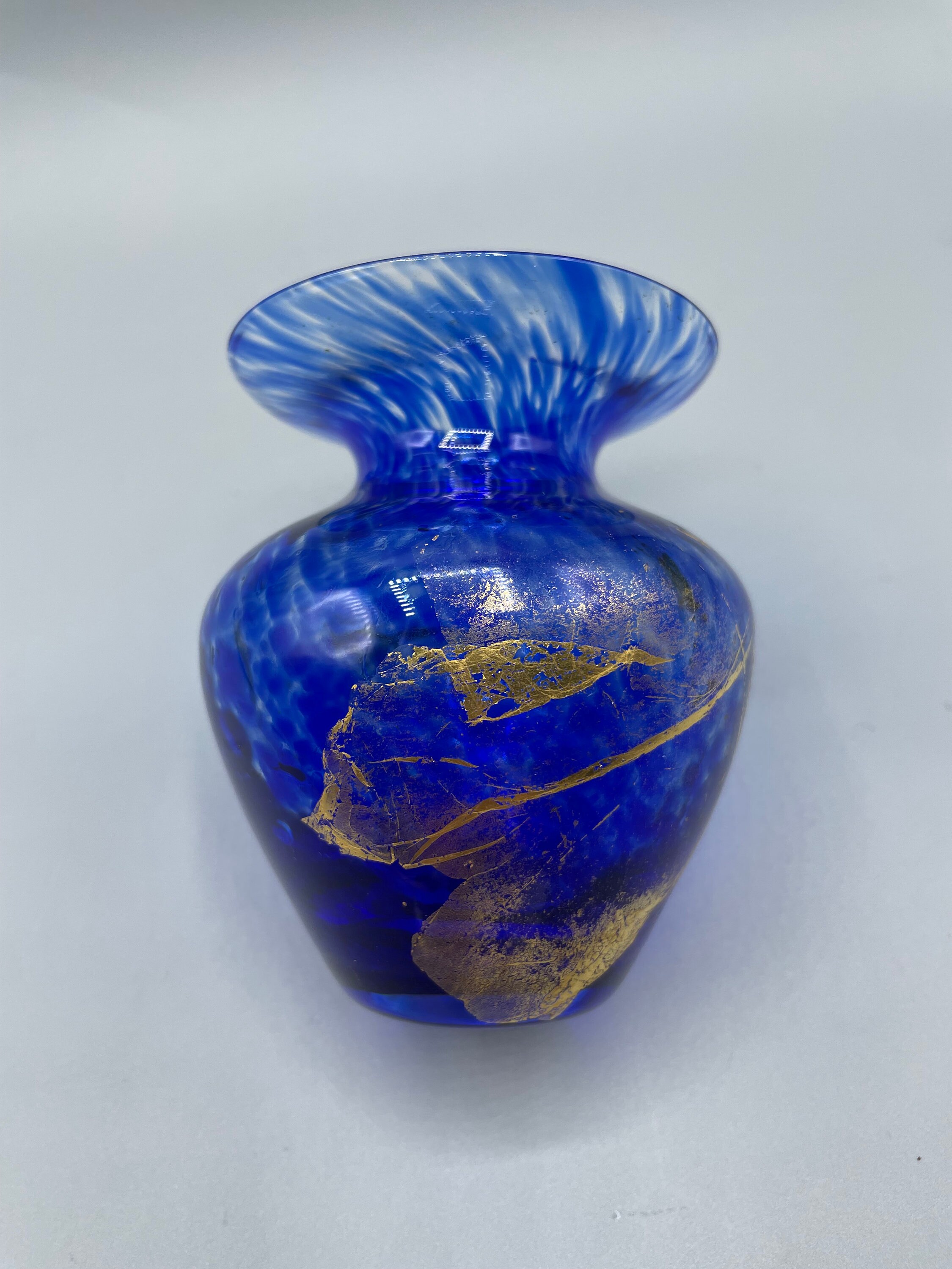 R Guy Corrie Art Glass Cobalt Blue Vase Handblown - Etsy