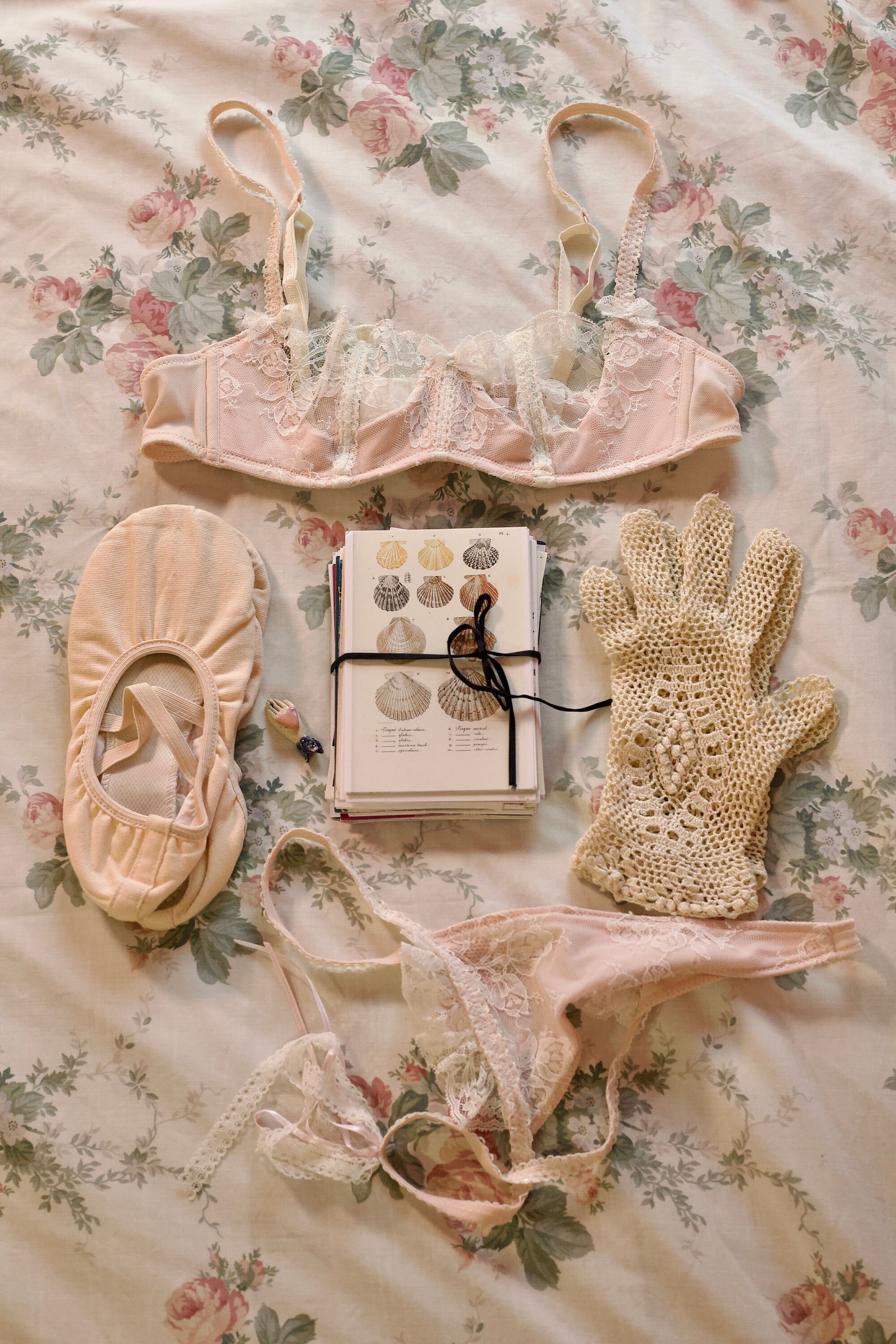 Beautiful Chantal Thomass Pastel Pink Lace Lingerie Set With Thong ...