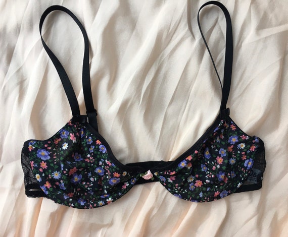 Vintage floral D&G bra, underwear , lingerie - Gem