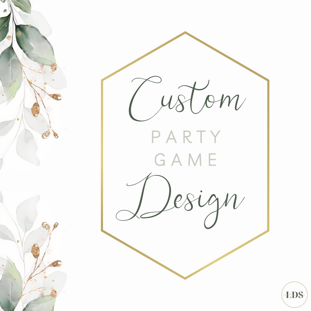 Custom Party Games, Customized Party Games, Fun Games Created by You ...